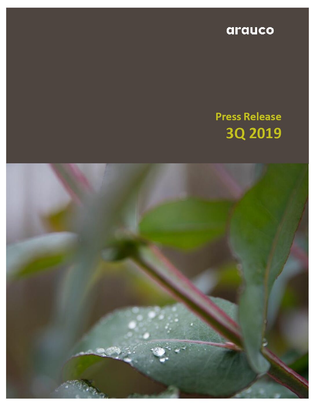 2019.09 Press Release v2 - Arauco